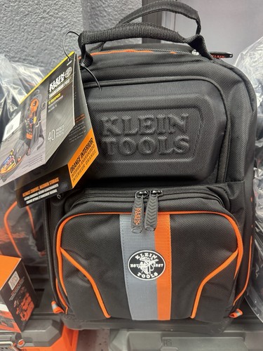 Klein Tools 62800BP Tradesman Pro™ XL Tool Bag Backpack, 40 Pockets ...