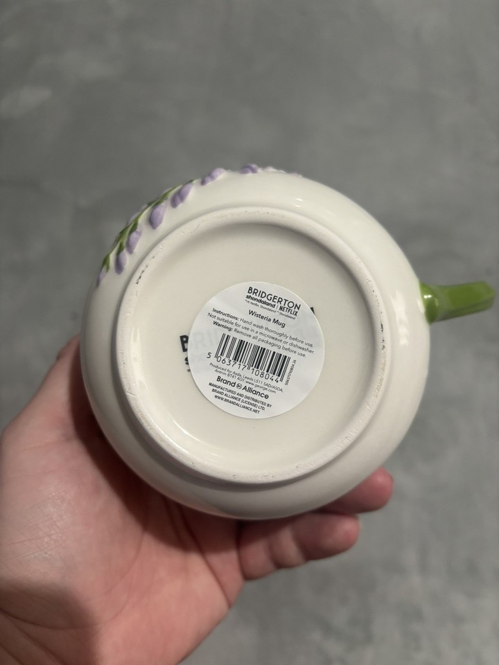 Bridgerton Dear Gentle Reader Wisteria Floral Mug Limited Edition | eBay UK
