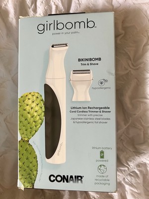 Conair Girl Bomb Bikini Bomb Rechargeable Women's Shaver and Trimmer ...