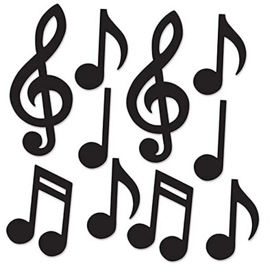 Mini Musical Notes Silhouettes | eBay