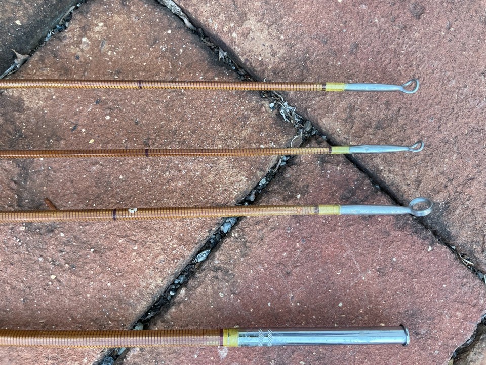 Sakura Split Bamboo Rod Set w/ Saltwater Rod 7-pc Japan – Vintage 1950 ...