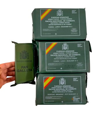 pack 24h x3 raciones combate supervivencia militares ESP MRE prepper ...