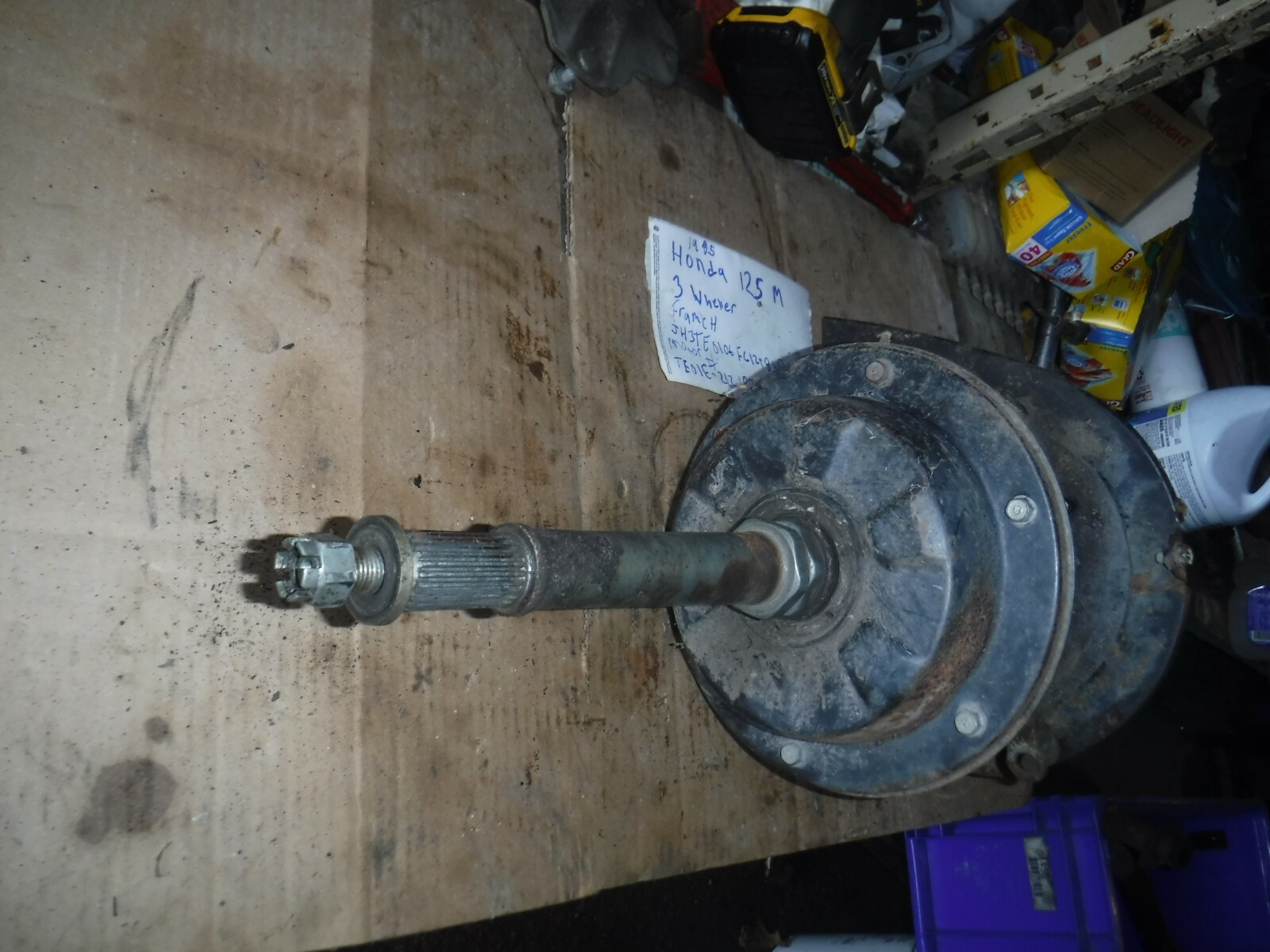 HONDA 125 M three wheeler rear axle rear end | eBay