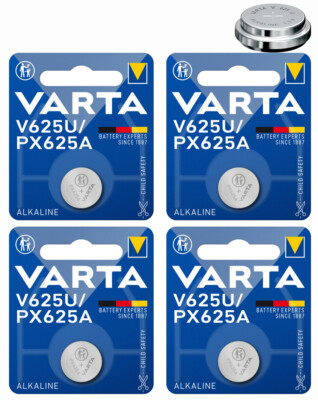 4 VARTA V625U PX625A LR9 KX625 CA16 PX625 MR9 Button Cell Batteries ...
