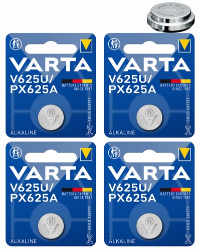 4 VARTA V625U PX625A LR9 KX625 CA16 PX625 MR9 Button Cell Batteries ...