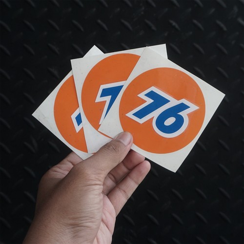76 Lubricants Sticker Decal Diameter 7,8cm 3pcs | eBay