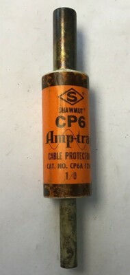 SHAWMUT CP6A 126B AMP-TRAP CABLE PROTECTOR FUSE 600VAC/250VDC****LOTOF4 ...