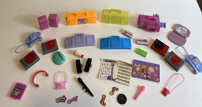 Huge Lot Vintage BARBIE DOLL Electronic Accessories Music Radio Record ...