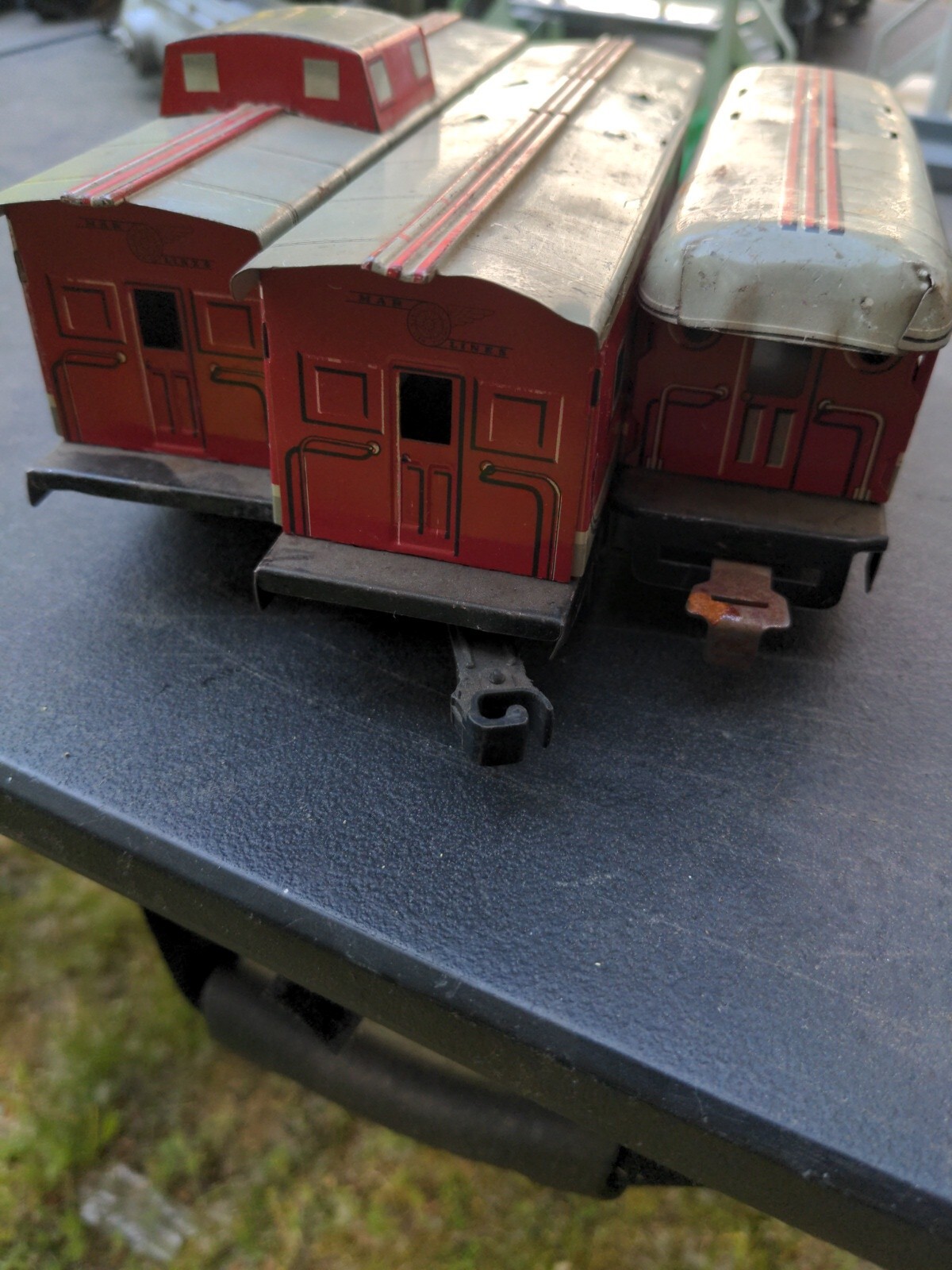 Lot Of 3 Vintage Marx | Monon | Tinplate Caboose | 31055 And 2 #3855 ...