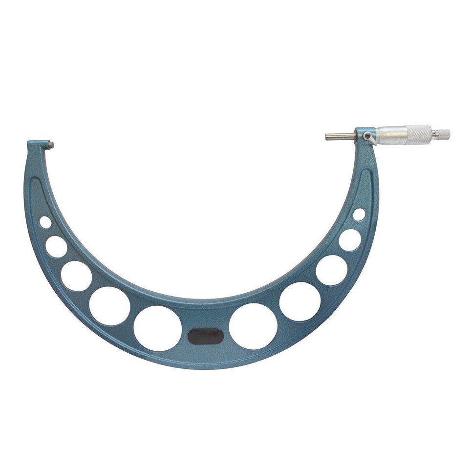 0-12" X 0.0001" Outside Micrometer Set Metal Frame Carbide Tip Wooden ...