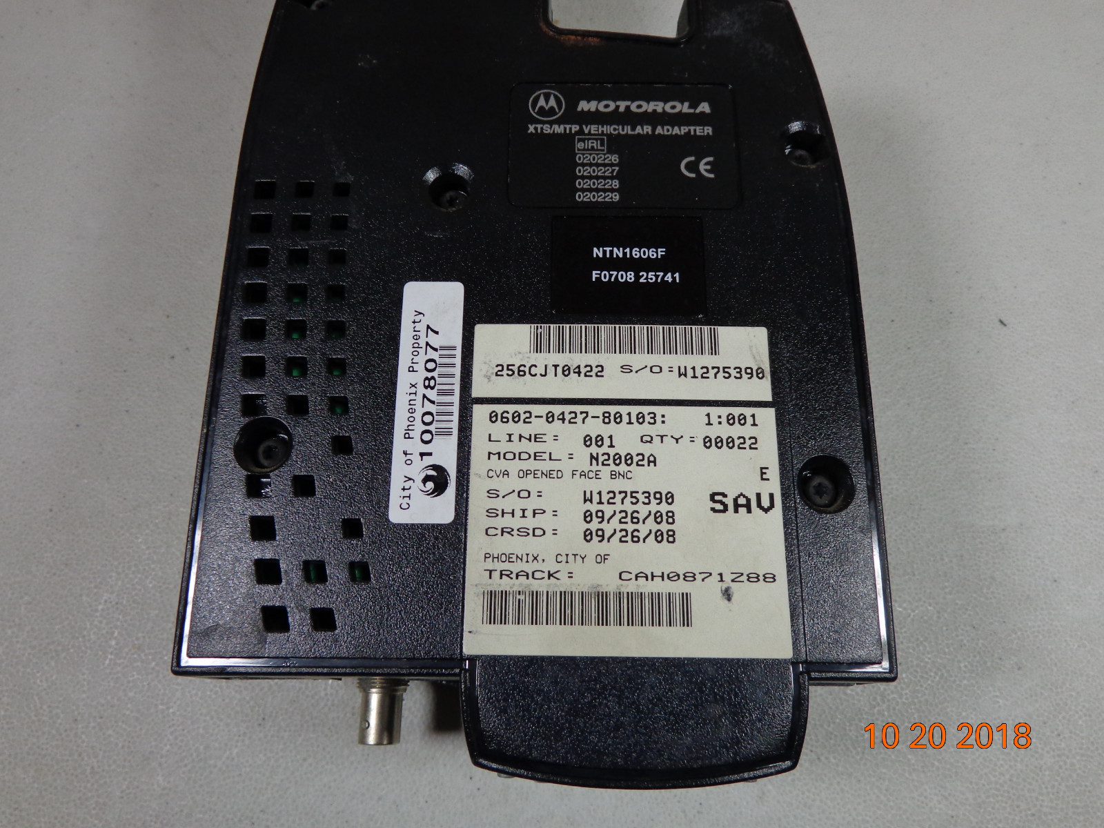 Motorola XTS5000 VHF Radio XTVA XTS/MTP Adapter Convertacom charger ...