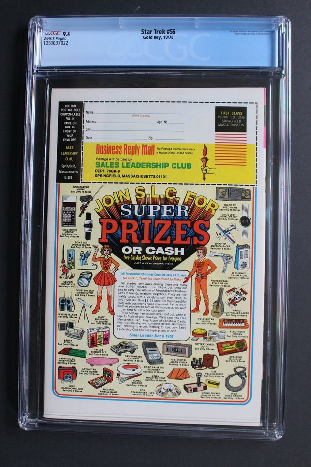 STAR TREK #56 (Gold Key Comics) MR. SPOCK & CAPT KIRK Painted-c 1978 ...