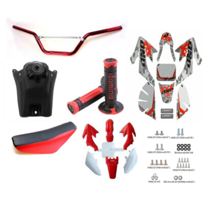 Plastics Kit Seat 7/8" Handlebars Tank for CRF50 XR50 110cc 125 SSR SDG ...