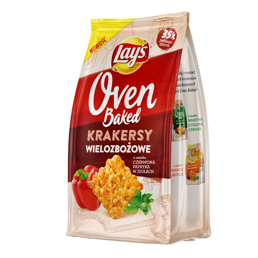 LAY'S LAYS OVEN BAKED CRACKERS - 80G - 35% WHOLE GRAIN - SNACK ...