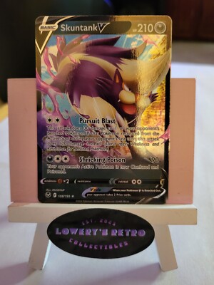 Skuntank V 108/195 - Silver Tempest - Ultra Rare Holo Pokemon Card Near ...