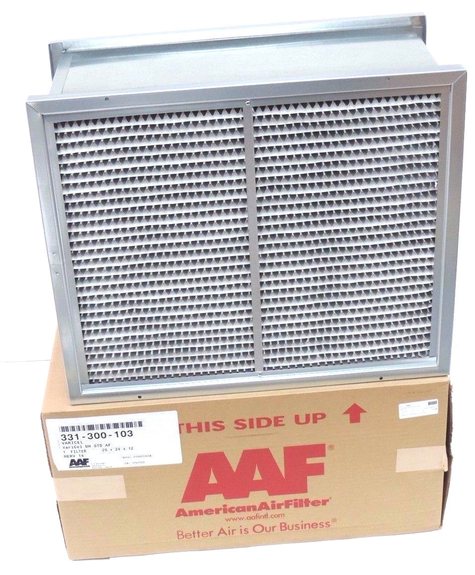 NIB AMERICAN AIR FILTER 331-300-103 VARICEL DH STD AF 20X-24-12 ...