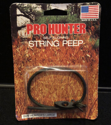 Pro-hunter self aligning string peep size large made in USA GWS bow | eBay