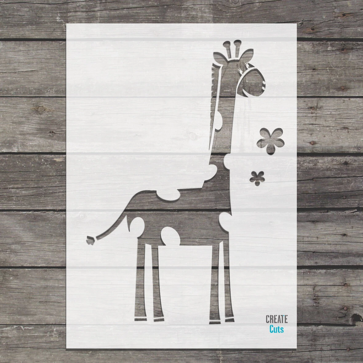 Baby Giraffe Stencil