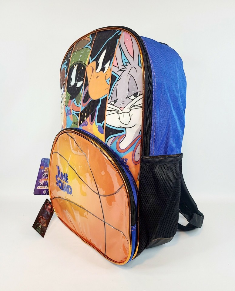 Tune Squad Looney Tunes Space Jam Backpack Boy School Book Bag 17 ...