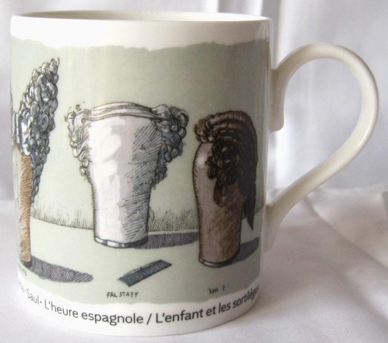 Glyndebourne Opera Mug 2015 Simon Dorrell Wigs. Saul, Rosenkavalier Etc ...