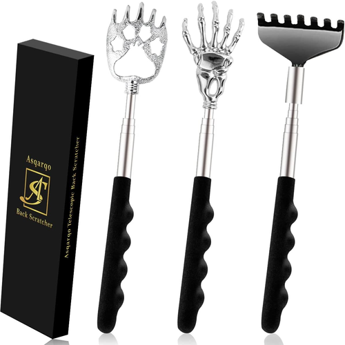 Back Scratcher 3 Pack Different Design Stainless Telescopic Back ...