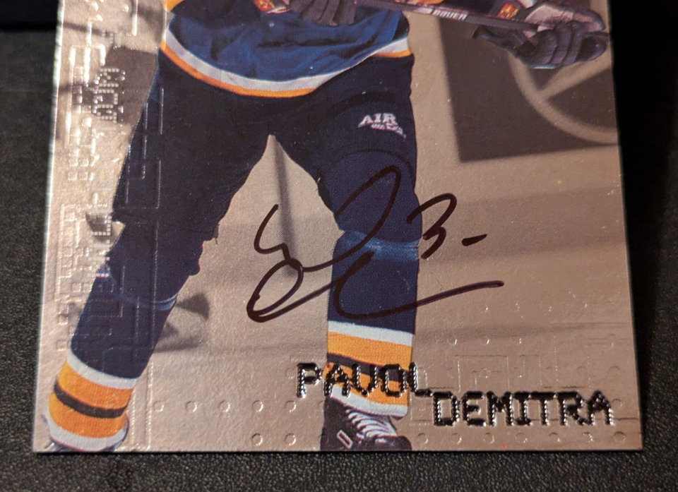 1999-00 Be A Player PAVOL DEMITRA Millennium Autograph Card* Hard ...