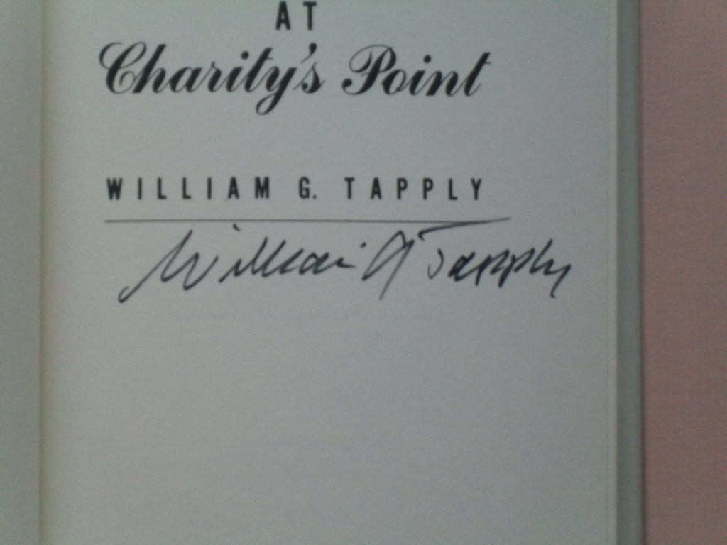 Death at Charity's Point by William G. Tapply - 1st Printing Signed by ...