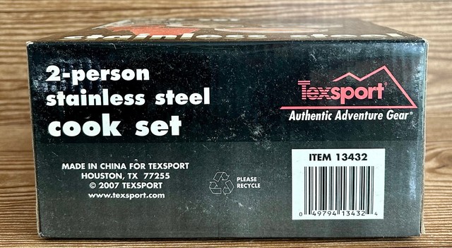Texsport 2 - Person Stainless Steel Cook Set 13432 for sale online | eBay