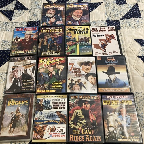 Lot of 14 Western Movie DVDs - Wild West Movie Bundle. Cool Selection ...