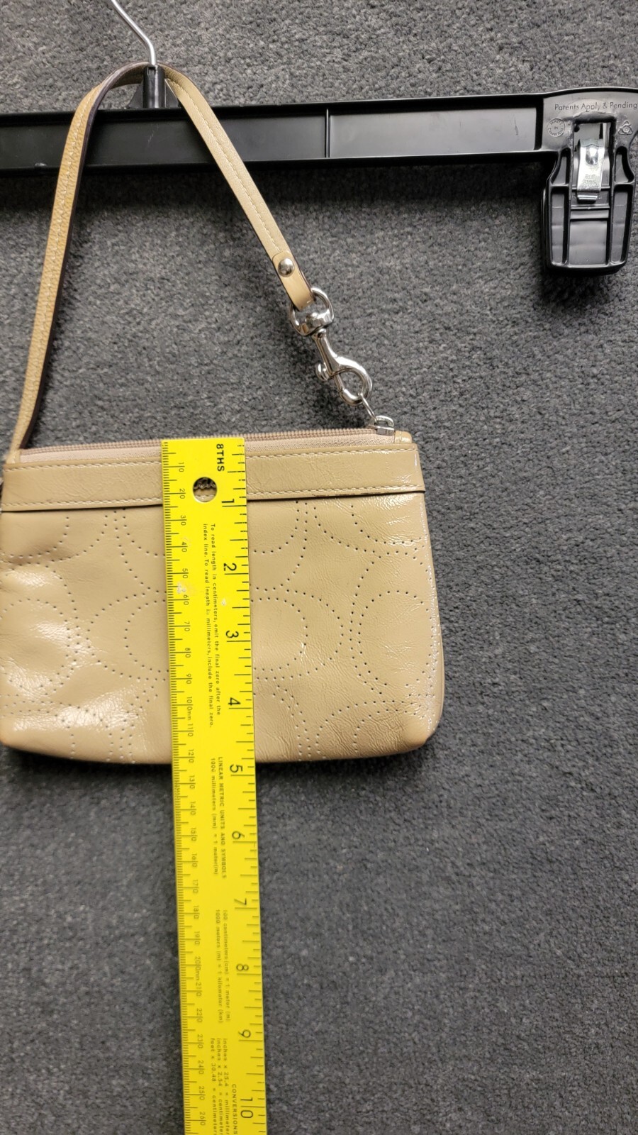 Coach Perforated Embossed Signature Leather Clutch Wr… - Gem