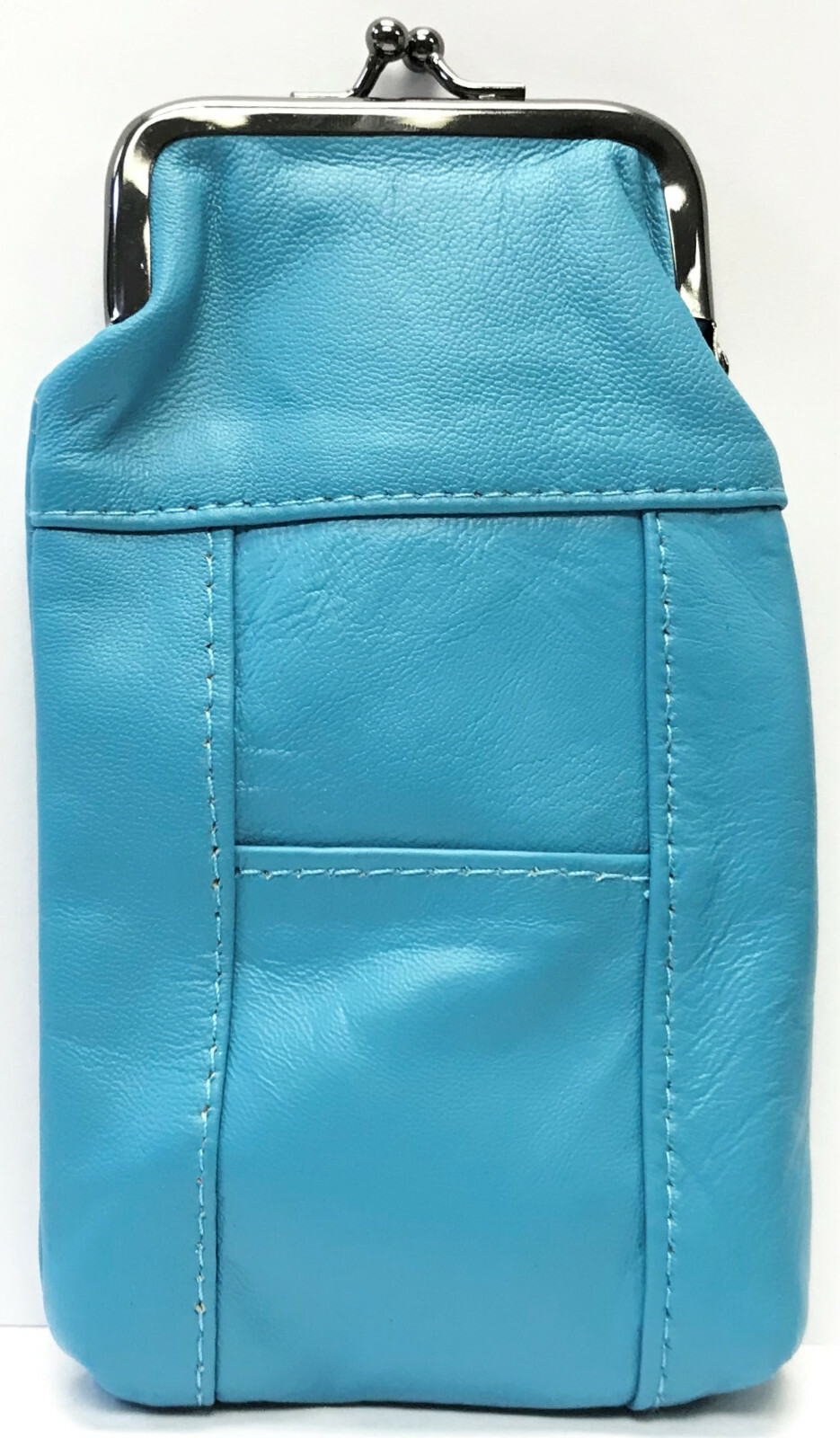 Eclipse Turquoise Full Lamb Skin Leather Cigarette Case, 120s (X-Long ...