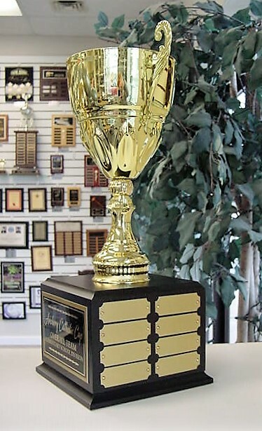 BBQ COOK OFF TROPHY 16 YEAR PERPETUAL GOLD METAL CUP AWARD ELEGANT J ...