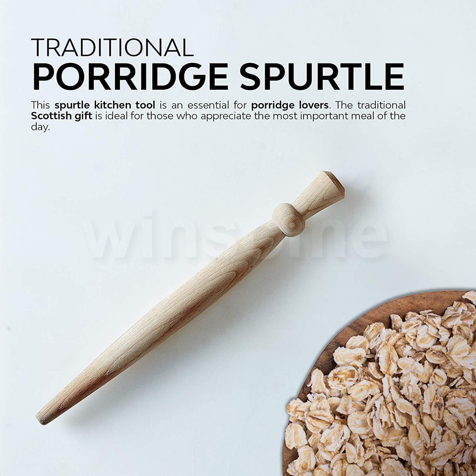 Scottish Spurtle Stirrer Turned Porridge Spurtle Wooden Spoon Beechwood ...