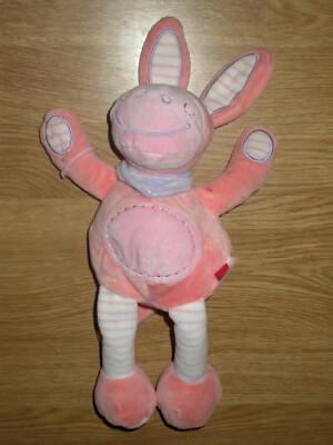 DOUDOU peluche ANE CHEVAL ESEL ESSEL TEX BABY carrefour ROSE SAUMON ...
