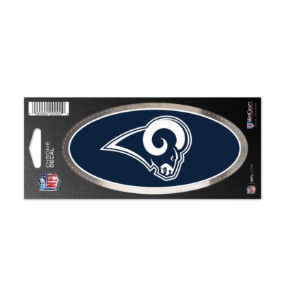 Los Angeles Rams Wincraft NFL 3x7 Chrome Decal FREE SHIP! | eBay