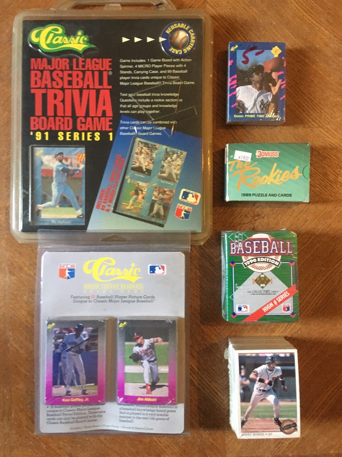1990 1991 Classic Baseball Card Game Extra Set UD Final Edition 1989 ...