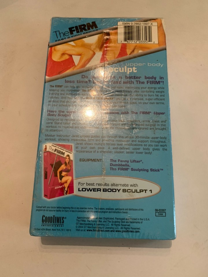 2004 The Firm Body Upper Body Sculpt VHS Tape Factory Sealed | eBay