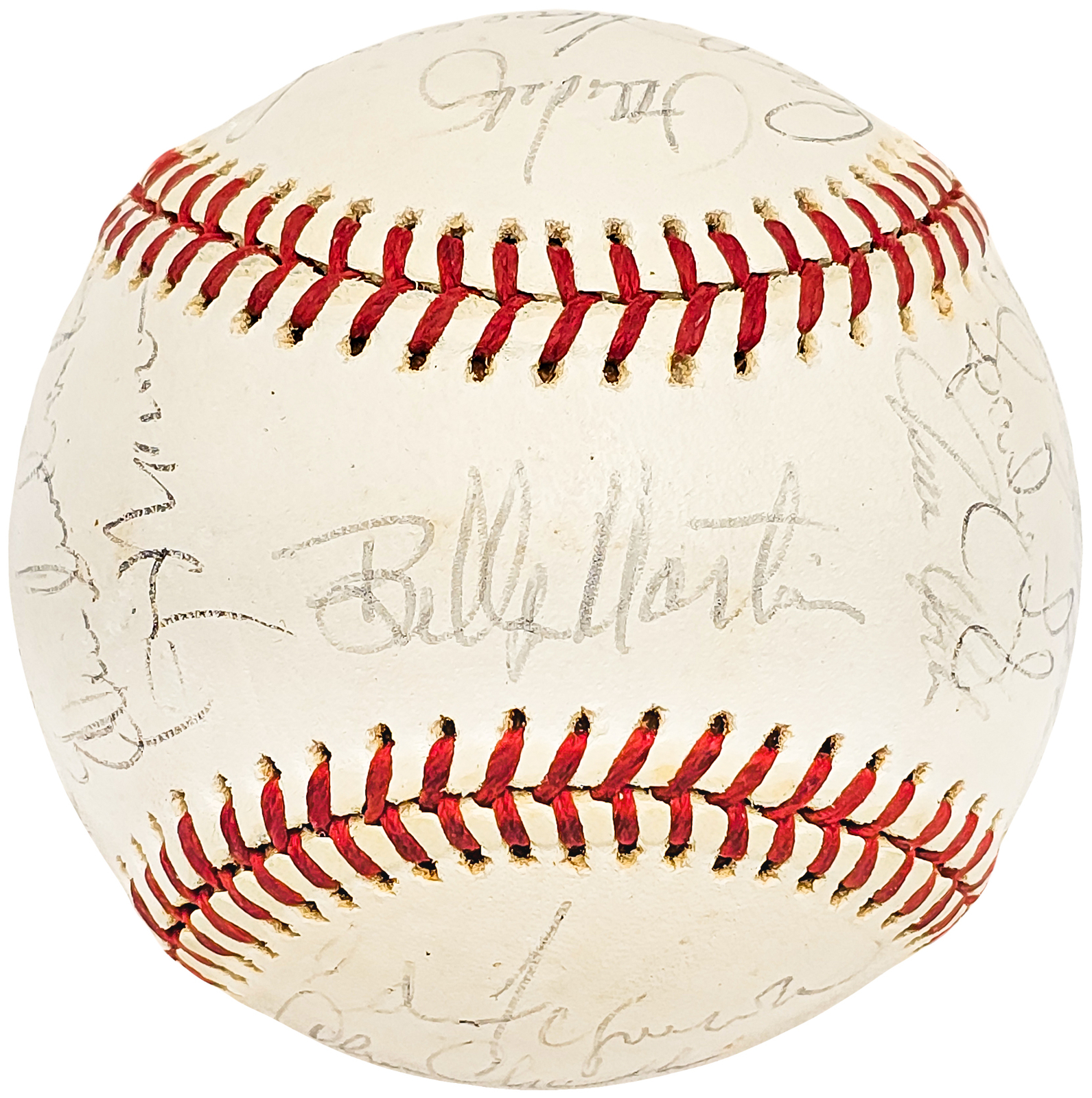 1976 Yankees Team Signed Autographed Baseball 25 Sigs Thurman Munson ...