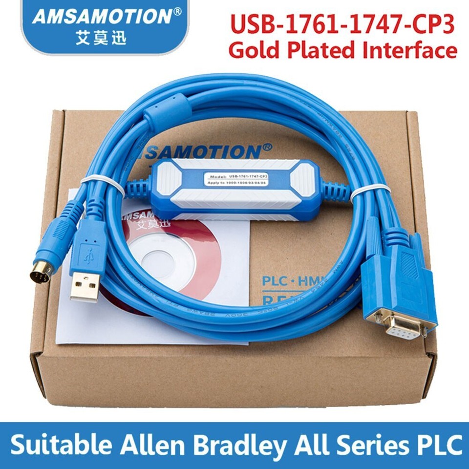 USB-1761-1747-CP3 for AB Series SLC Micrologix PLC Programming Cable ...