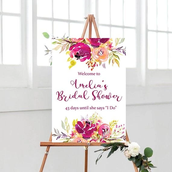 Bridal Shower Door Sign