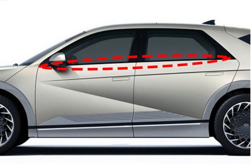 OEM 82210-GI000 W/STRIP ASSY-FR DR BELT O/S LH for Hyundai Ioniq 5 2022 ...