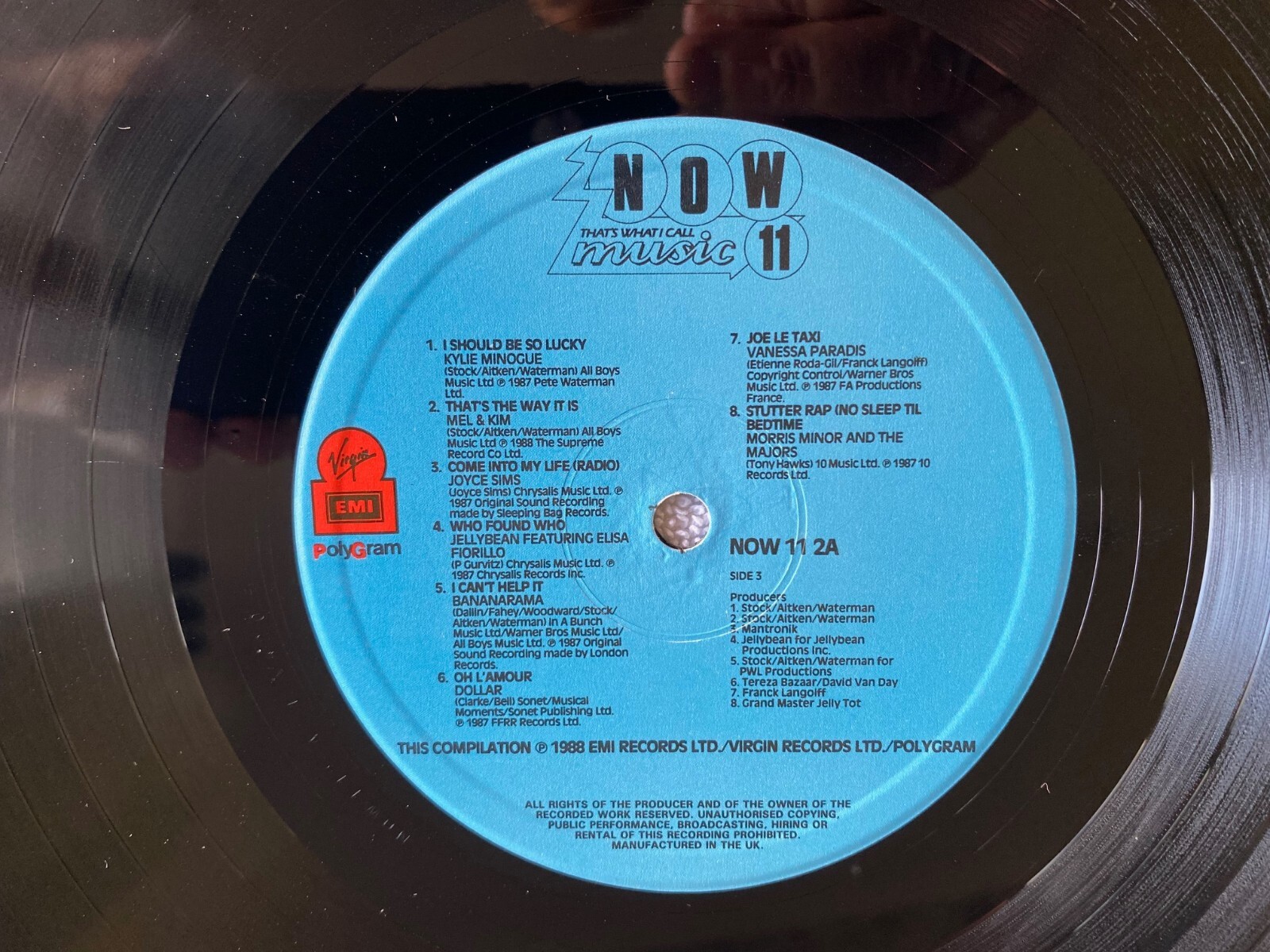 NOW That's What I Call Music 11 LP Original 1988 UK Press Album Vinyl ...