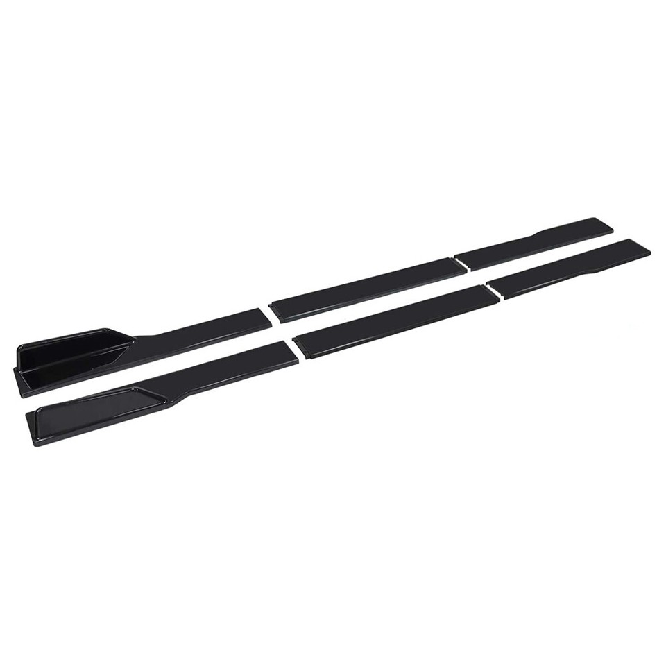 GLOSSY Car Side Skirts Body Extension Rocker Panel for VW Jetta GLI MK6 ...