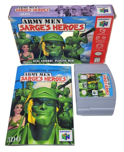 Army Men Sarge's Heroes N64 Nintendo 64 Complete in Box CIB Tested | eBay