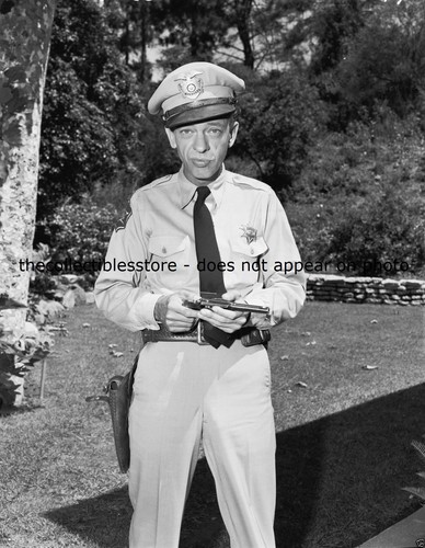 THE ANDY GRIFFITH SHOW DEPUTY SHERIFF BARNEY FIFE DON KNOTTS GUN 8 X 10 ...