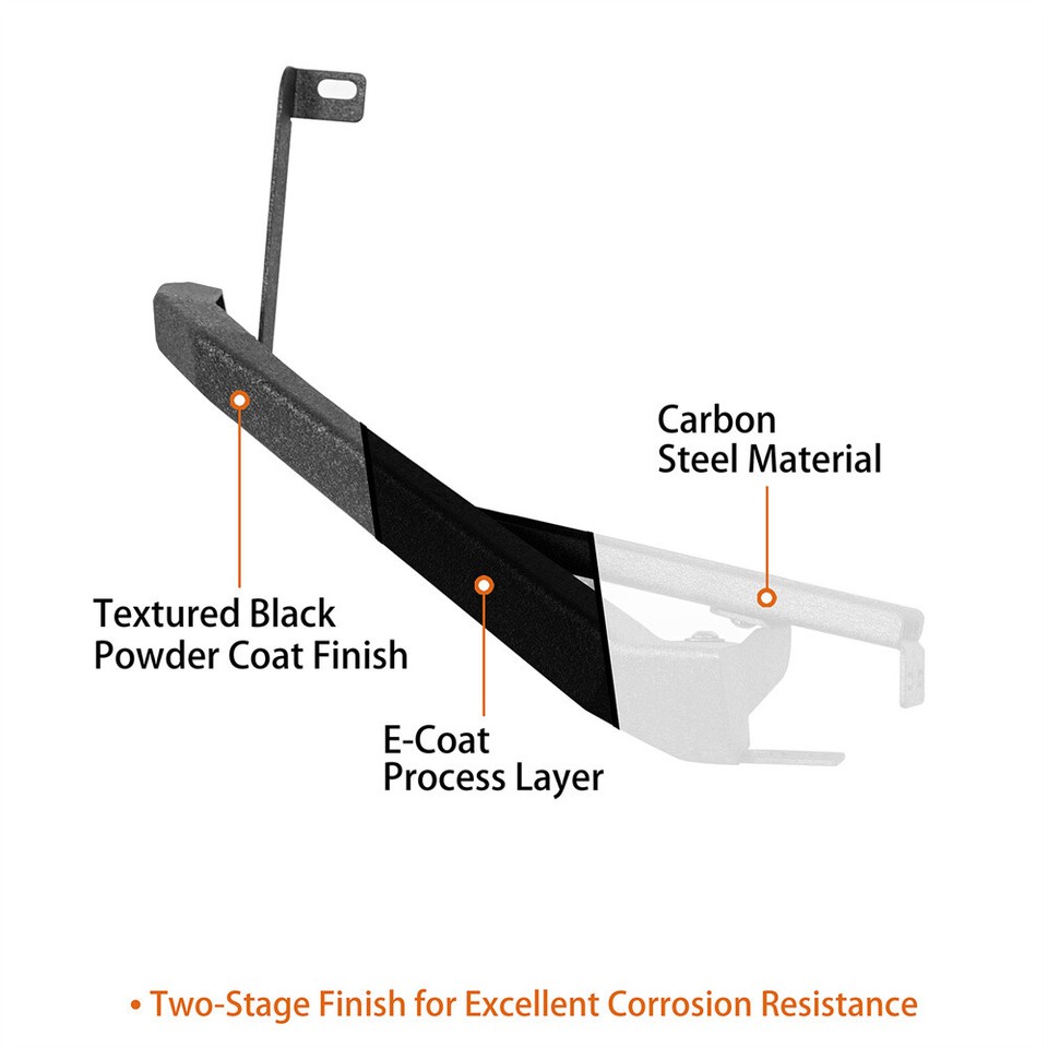 Fit 14-24 Toyota 4Runner Front Bumper / High Clearance Addition Wing ...