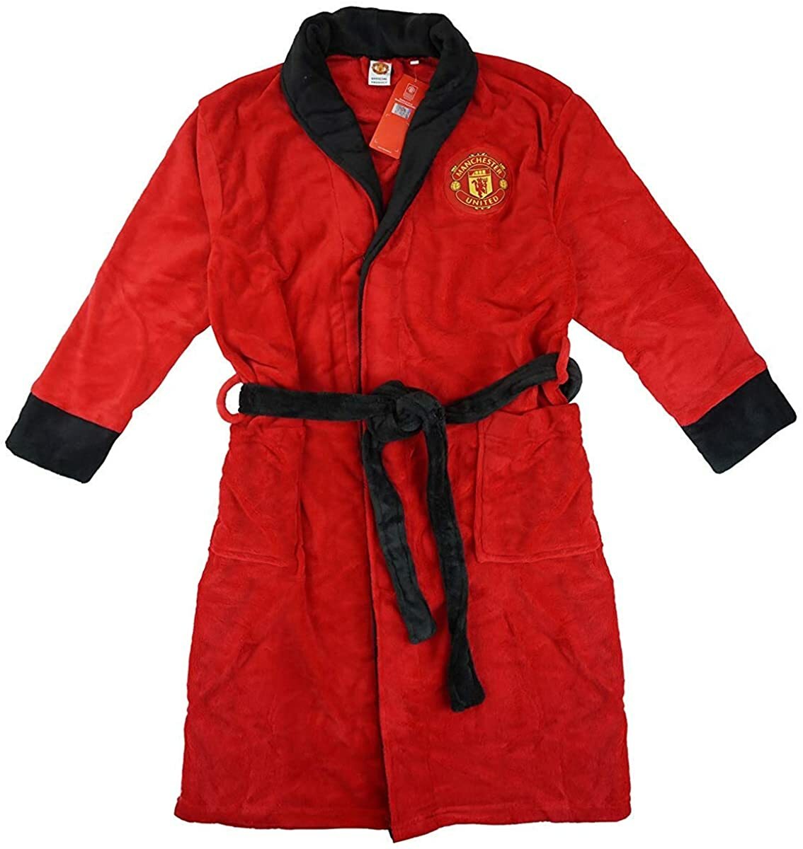 Mens Manchester United dressing gown / bathrobe (Man Utd robe pajamas ...