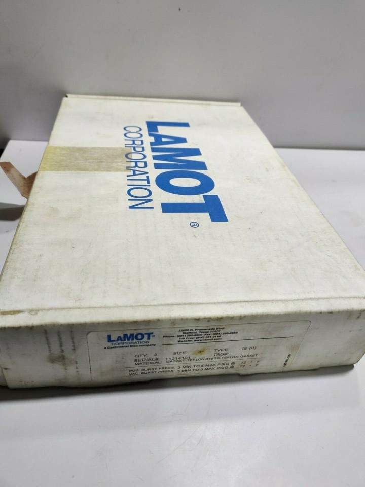 Lamot Rupture Disc Size: 3" Type IS-(II) G-TEF-316-TEF-G - 3pc box | eBay
