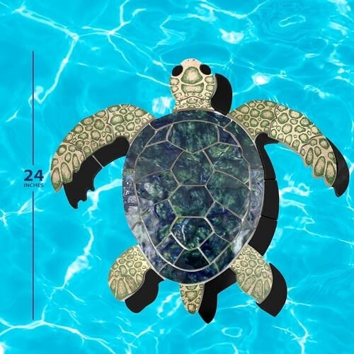 Green Sea Turtle Pool Mosaic Tile Made in USA - Large (1 PC - 24") | eBay