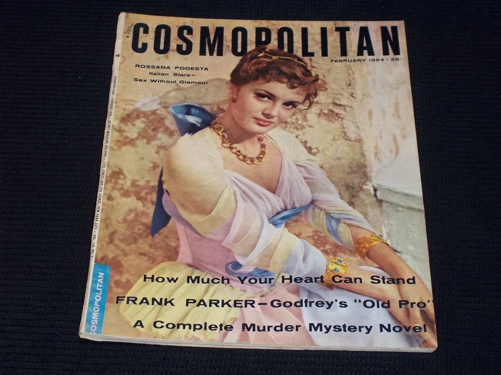 1954 FEBRUARY COSMOPOLITAN MAGAZINE - ROSSANA PODESTA FRONT COVER - E ...